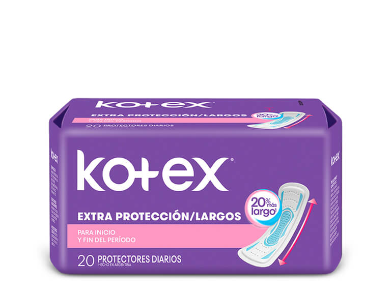 Protectores Diarios Extra Protección Largos | Kotex® PY